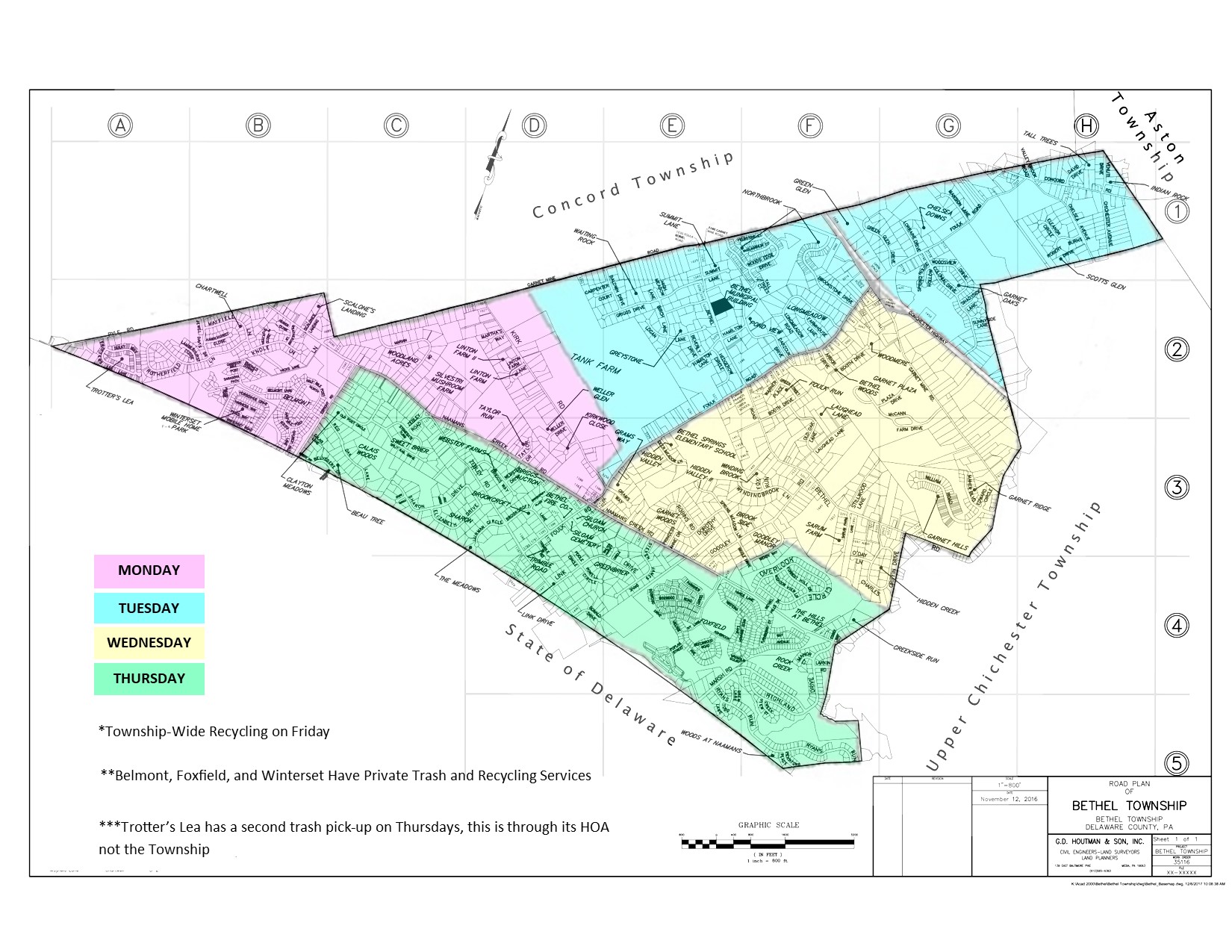 Official Website - Bethel Township, PA - Trash Collection Map